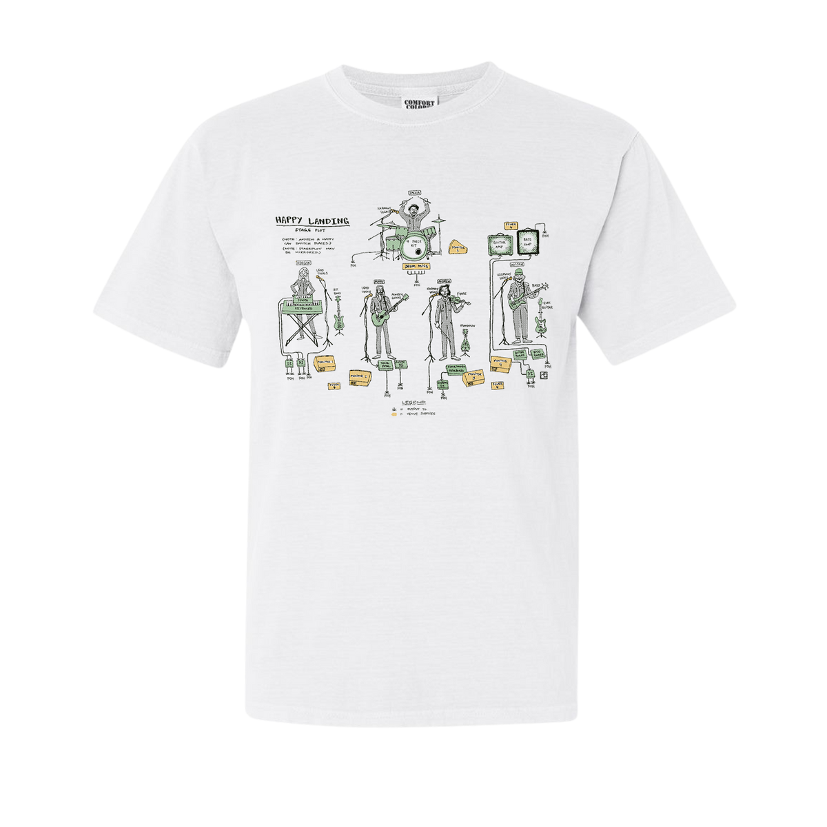 Stageplot Tee Happy Landing